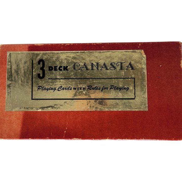 SANGER BROS. | Games | Vintage Sanger Bros Dallas Texas 3deck Canasta ...